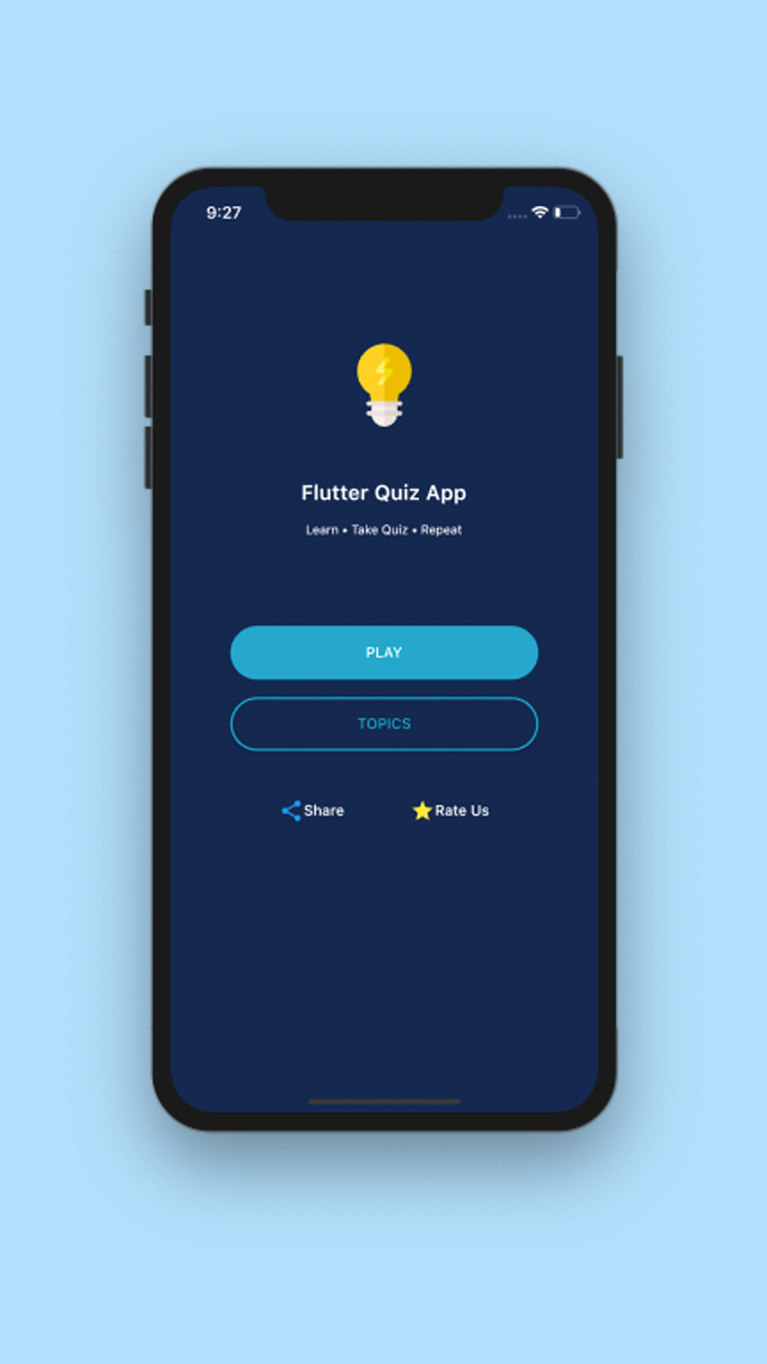 Quiz App with Flutter Quiz App with Flutter